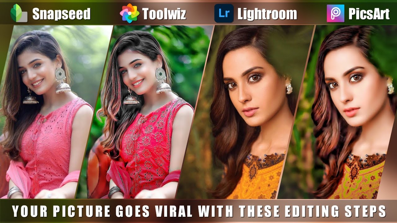Your Picture Goes Viral With These Editing Steps | Oil Paint | Smooth Effect | Dark Colorful BG ...
