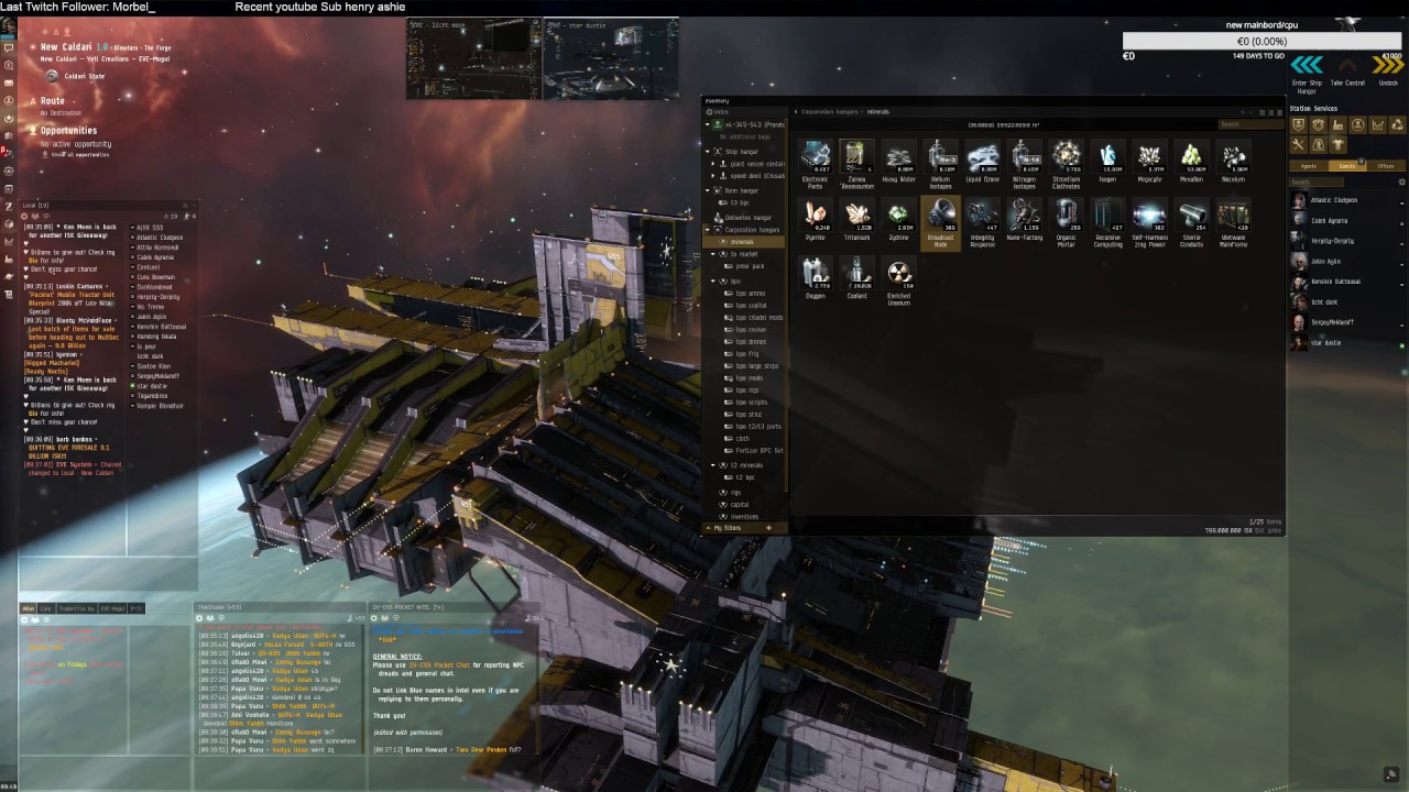 eve online daily market and production 4-7-2017 - YouTube