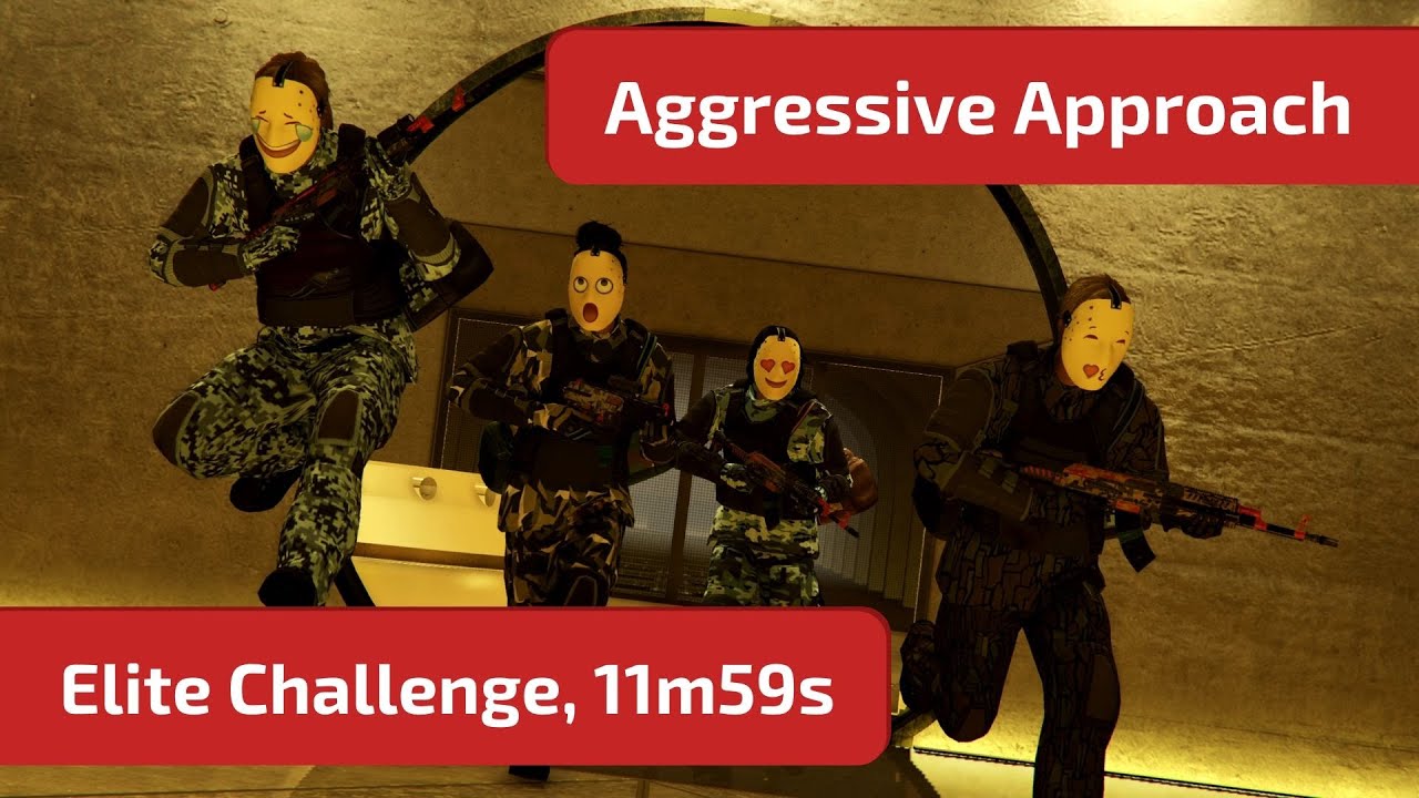 GTA Online - Aggressive Approach (Elite Challenge, 11m59s, 4P) - YouTube