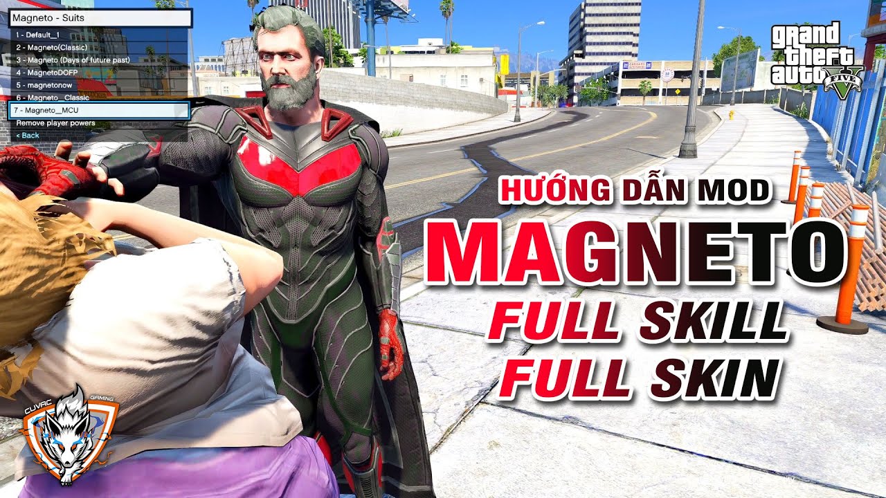GTA 5 - Hướng dẫn Mod Magneto Full Skill Full Skin - YouTube