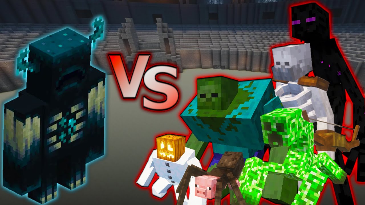 Warden vs Mutant Monsters - Minecraft Versus - YouTube