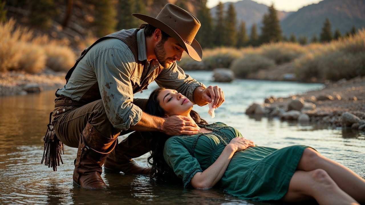 The Cowboy Found Her Unconscious By The Creek, He Said "Wake Up, I Need ...