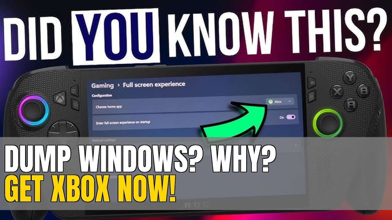 Handheld PC: DUMP WINDOWS, Get 2GB RAM & Xbox NOW! #Gaming - YouTube