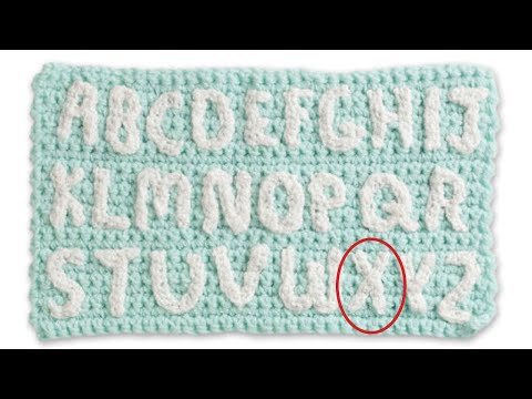 Letter X: A to Z In Crochet Alphabet | EASY | The Crochet Crowd - YouTube