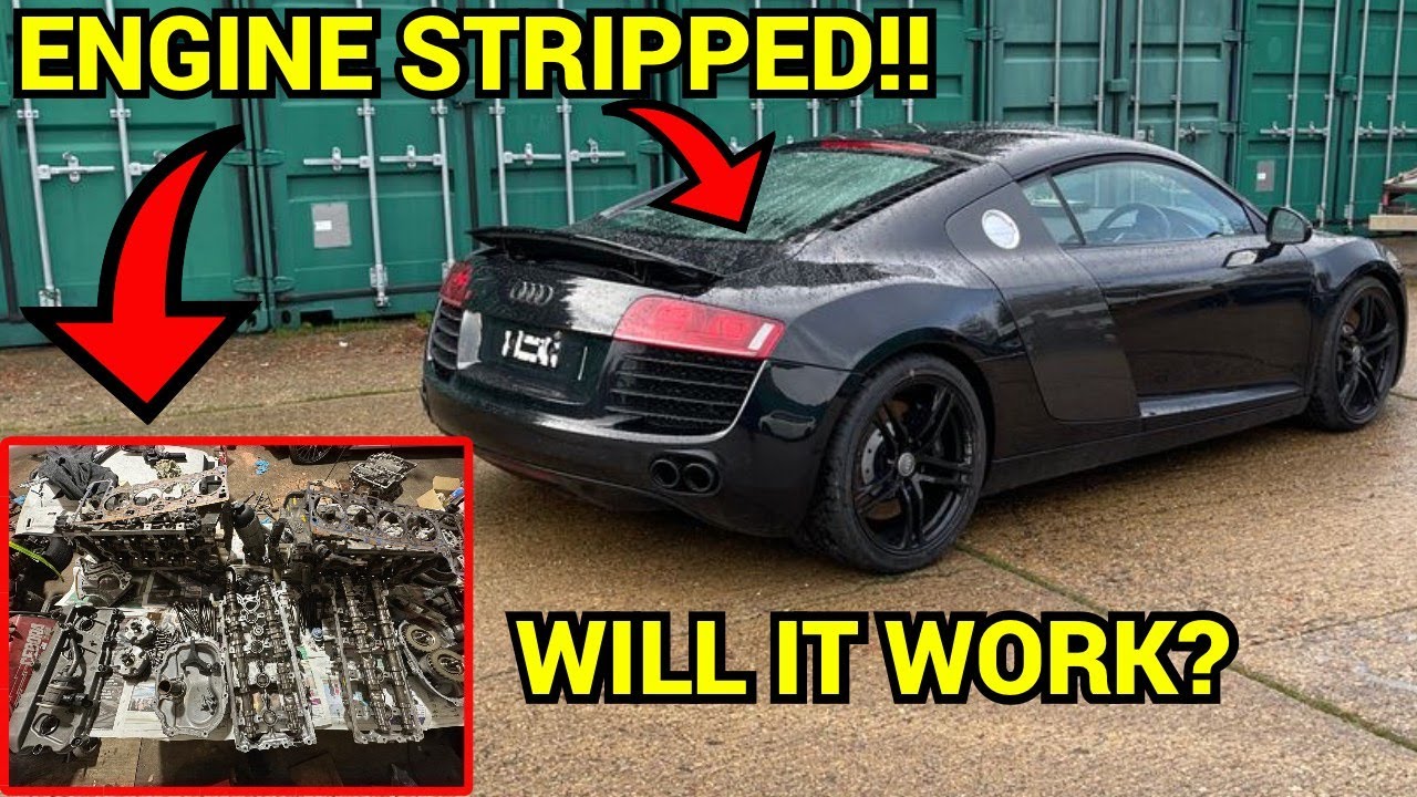 IM REBUILDING MY BROKEN AUDI R8 ENGINE! FULL ENGINE REBUILD! - YouTube