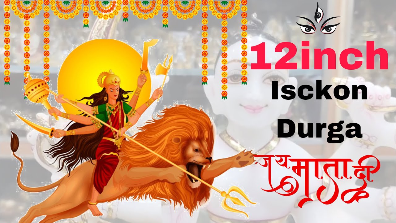 Isckon Marble Durga 12inch || Durga Mata marble Murti ...