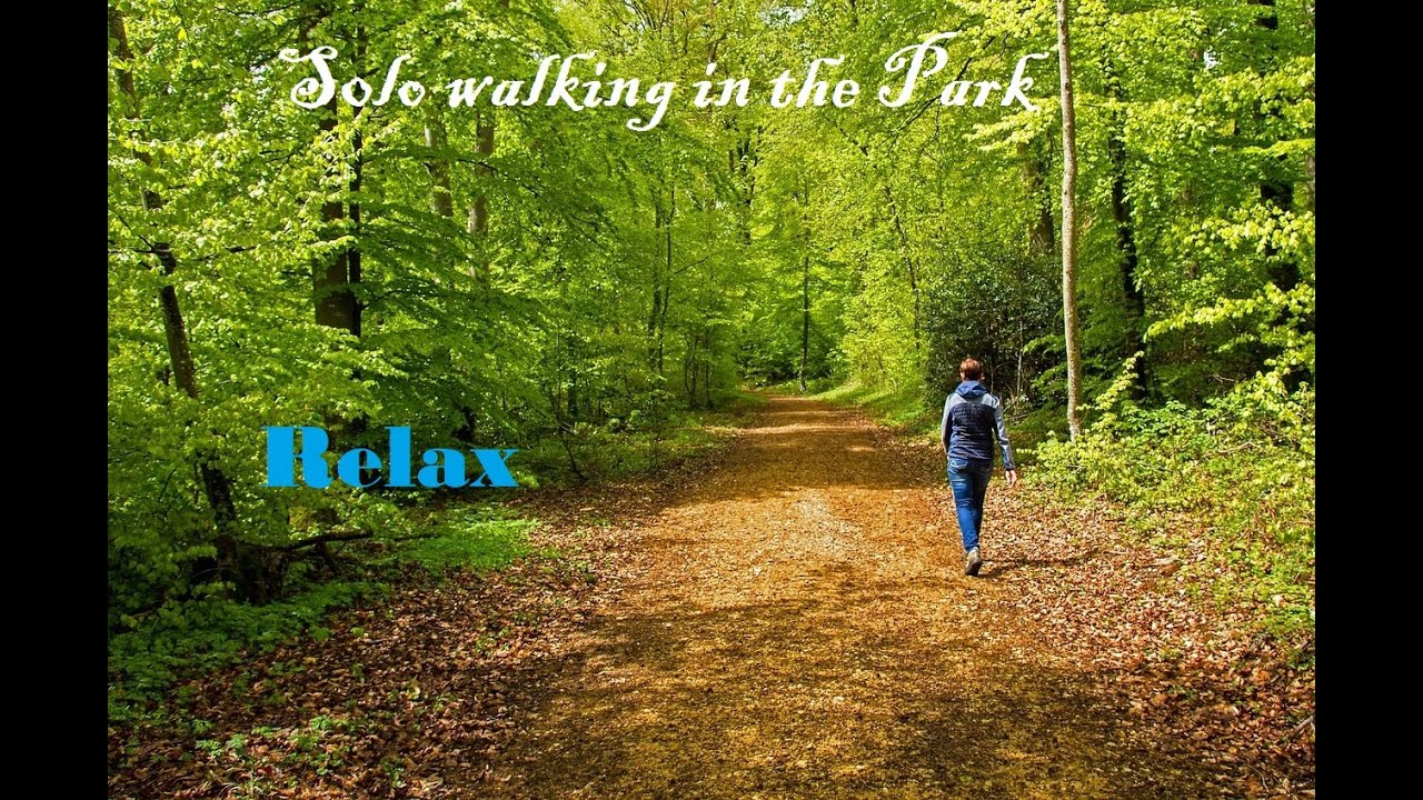 Relaxing solo walk in the spring park in Moscow. No talking - YouTube