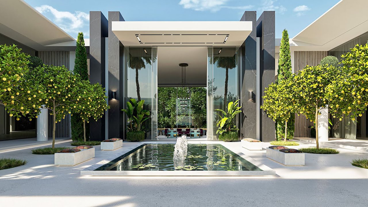 BEAUTIFUL MODERN COURTYARD DESIGN IDEAS | TIPS AND IDEAS TO ELEVATE ...