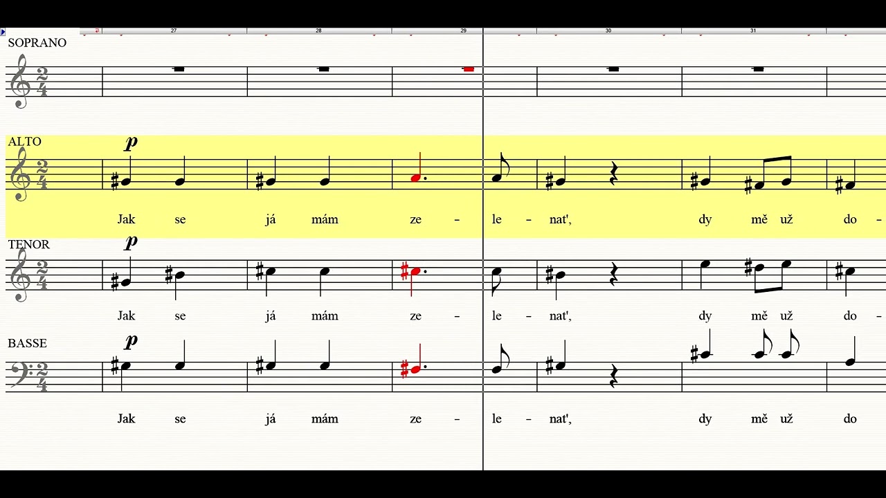 6 Six chants moraves Janacek VI 32 37 ALTO - YouTube