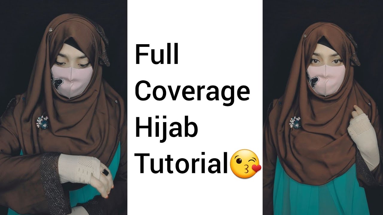 Full Coverage Hijab Tutorial | Borkha Hijab Tutorial #viral #cute # ...