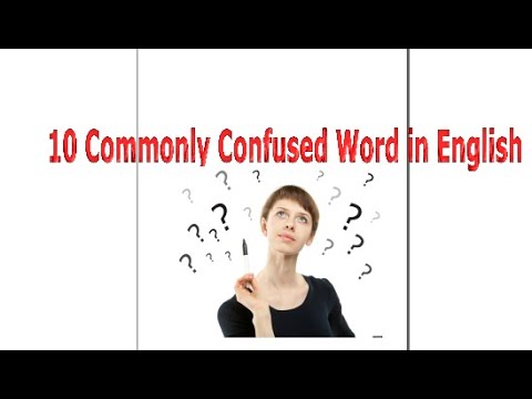 10 Commonly confused Word / Homophones in English part-1 - YouTube