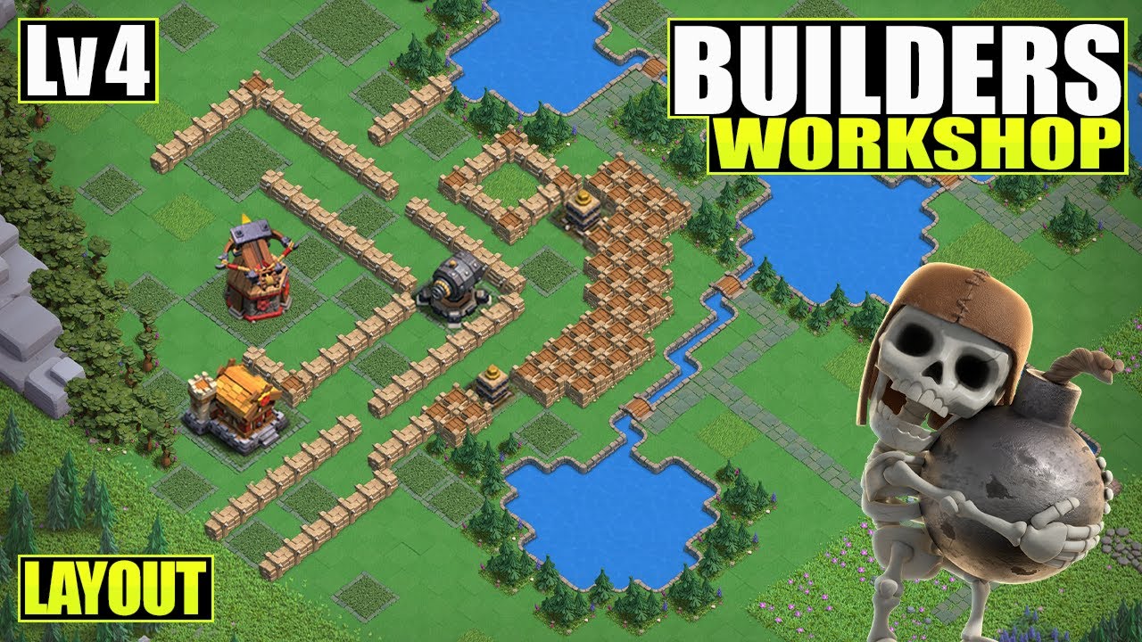 NEW BEST Base Layout for Builders Workshop lv.4 + Analysis!! + link ...