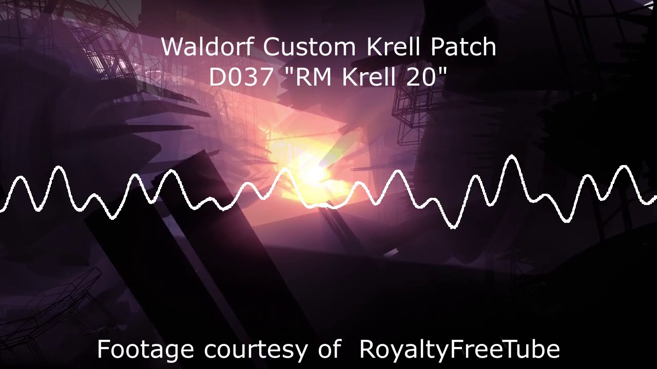 Waldorf Blofeld Custom Krell Patch D037 "RM Krell 20" - YouTube