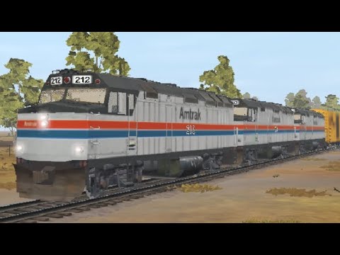 Trainz 3 Amtrak #212 pass by - YouTube