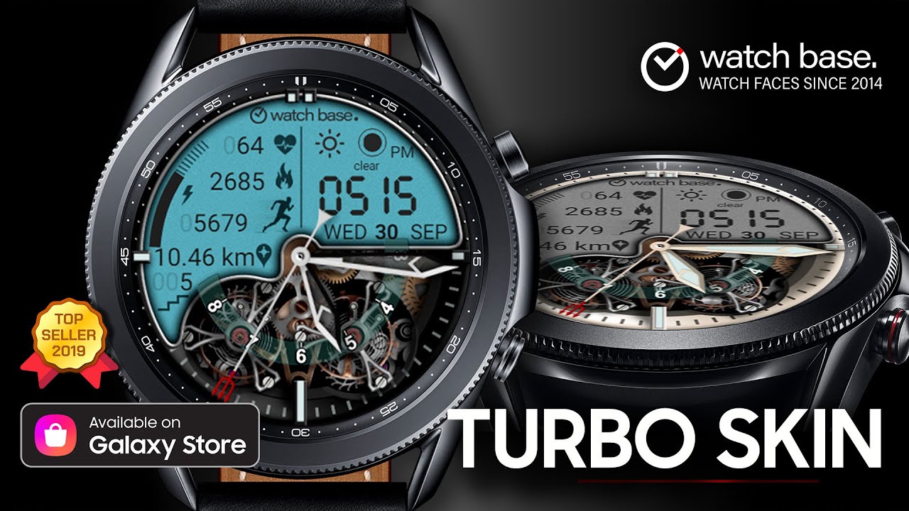 ⚜️ PREMIUM ⚜️ Turbo Skin - Skeleton Hybrid Watch Face for Samsung ...