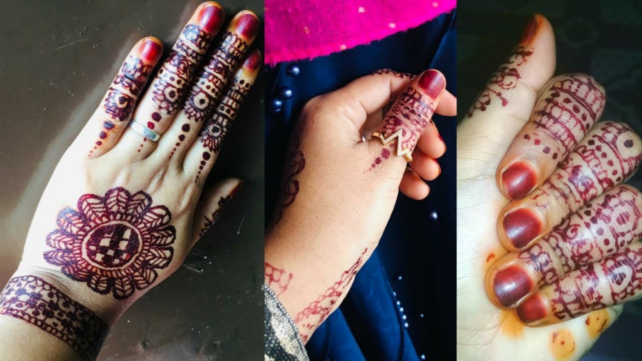 Most beautiful,stylish and easy mehndi design for hands,Simple mehndi ...