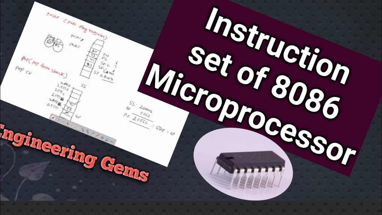 Instruction Set of 8086 Microprocessor in Telugu (Data transfer Instructions) - YouTube