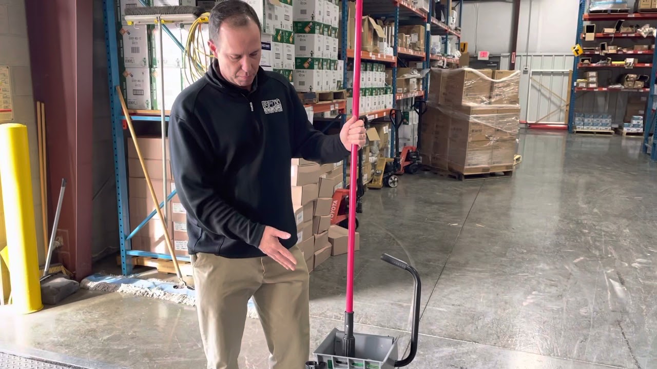 Microfiber & More Divided Mop Bucket and Tube Mop Demonstration - YouTube