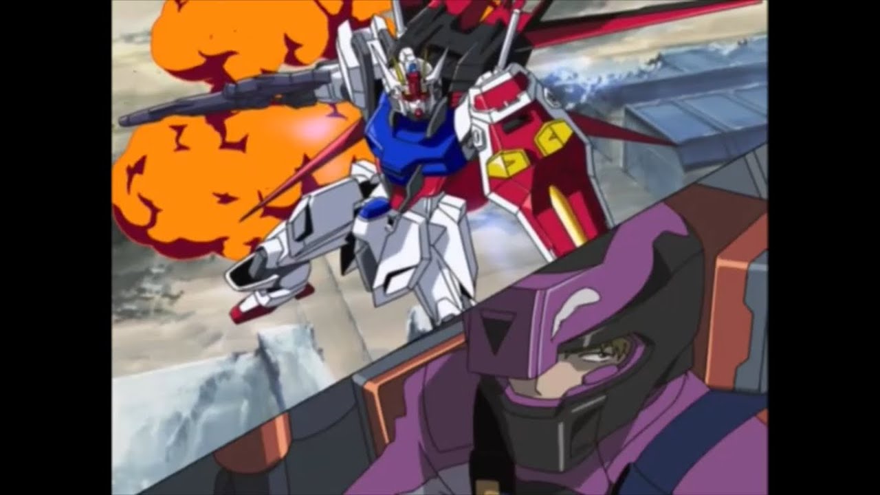 Mu La Flaga's Aile Strike Gundam First Launch (Original version) - YouTube