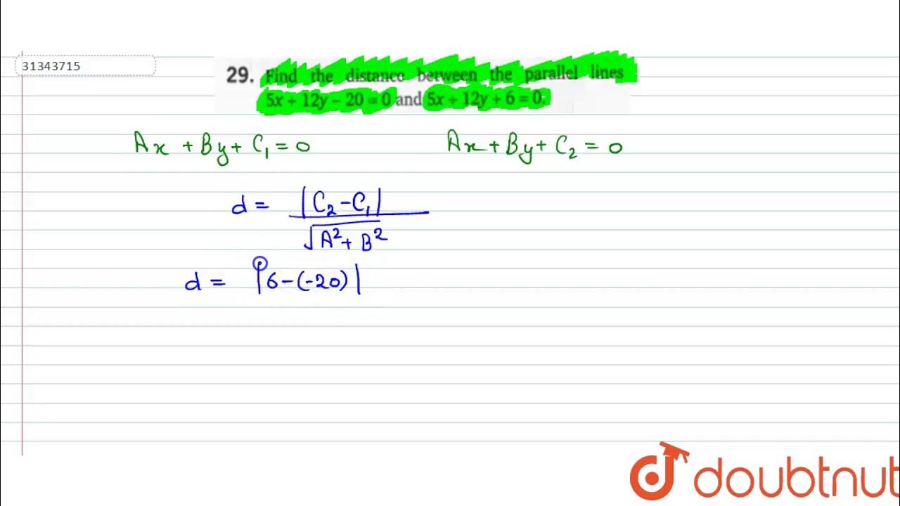 find-the-distance-between-the-parallel-lines-5x-12y-20-0-and-5x-12y