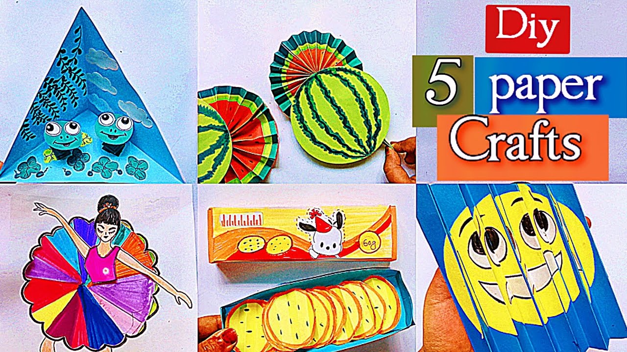 6 Super easy and beautiful paper carft (diy) ideas must try when you're ...