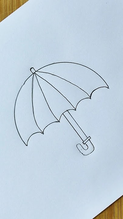 Umbrella Drawing Easy for Kids ☔ | How to Draw an Umbrella Easy for ...