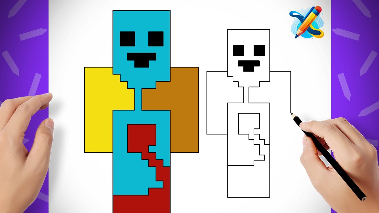 How to Draw Doey Minecraft Skin | Poppy Playtime 4 Character Drawing ...