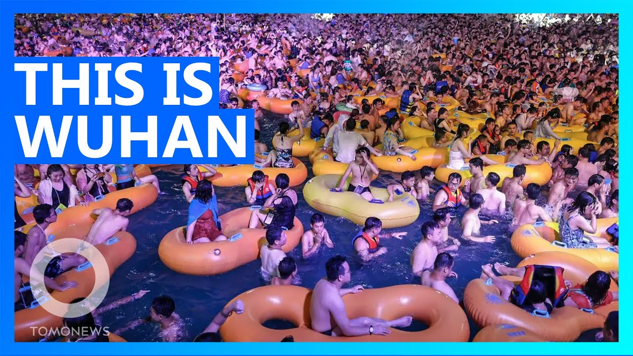 Wuhan Holds Packed Post-COVID Pool Party - YouTube