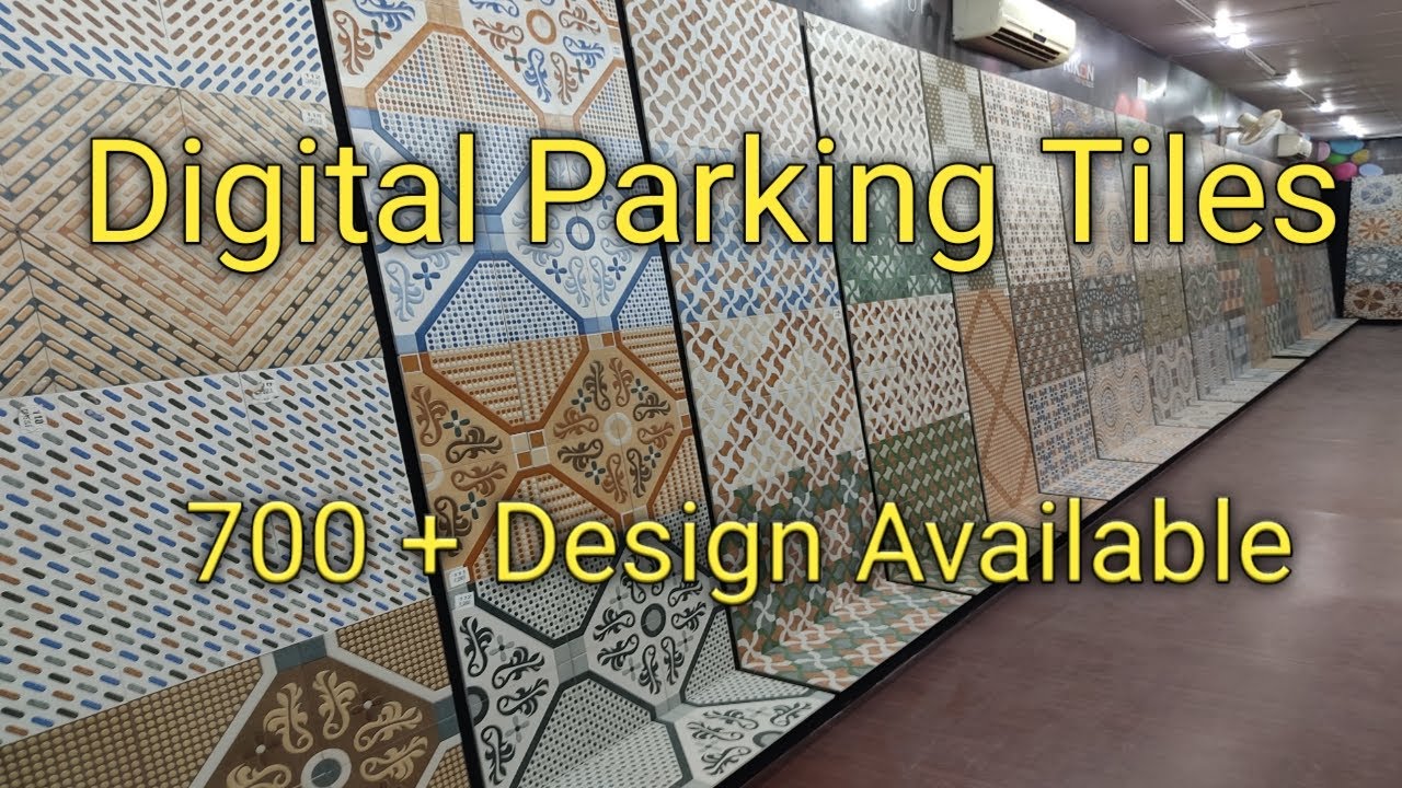 Digital Parking Tiles | 12x12 Vitrified Parking Tiles Heavy Duty | 700 ...