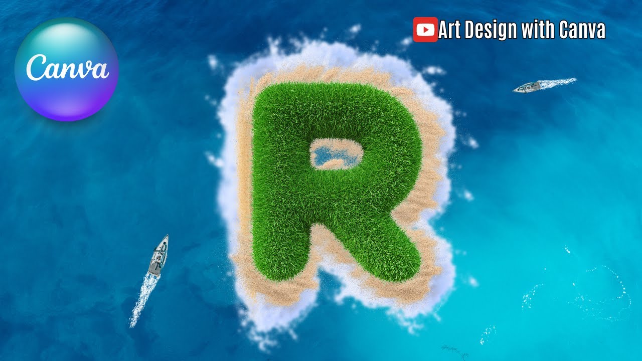 Canva Tutorial Typography Create Stunning Letter-Shaped Islands - YouTube