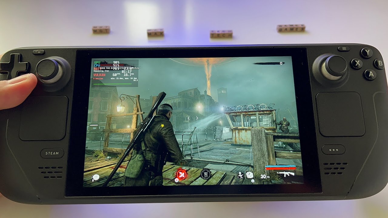 Zombie Army 4: Dead War - Steam Deck gameplay | high graphics + Vulkan ...