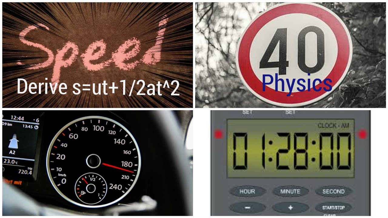 Kinematics - part 3 (Derive s=ut+1/2at^2) - YouTube
