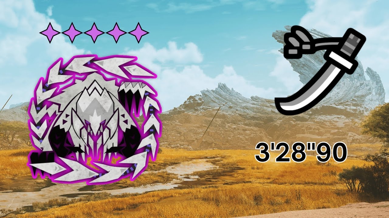 MHWilds: Tempered 5★ Arkveld | Longsword 3'28"90 - YouTube