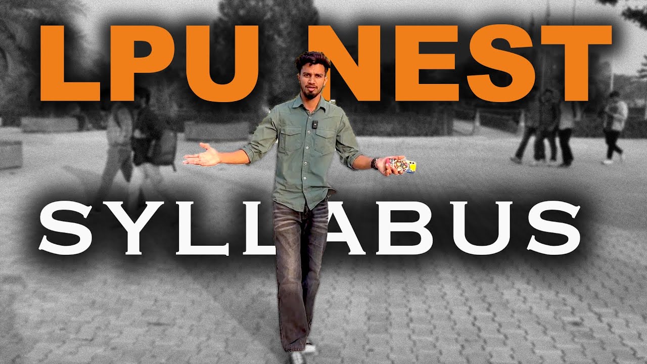 LPUNEST Syllabus 2024 , Paper Pattern and Eligibility | L For LPU - YouTube