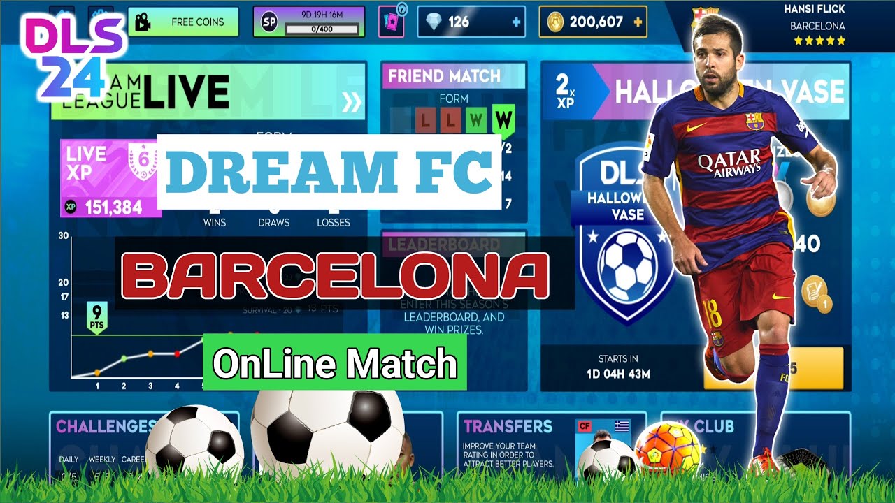 Dream Fc vs Barcelona | Online Match | DLS 24 - YouTube