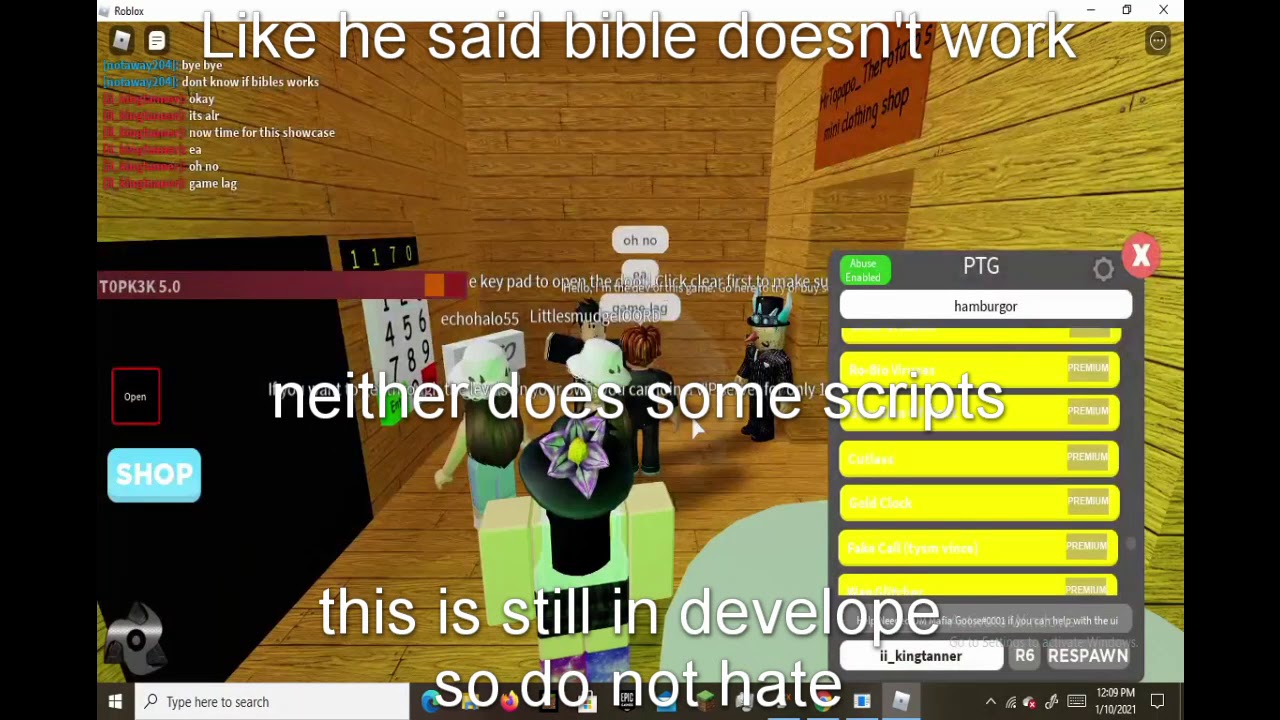 OP ROBLOX FE RO BIO SCRIPT FE GUI FE GRABKNIFE FE GRAB GUN - YouTube