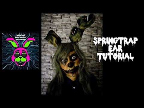 FNAF SPRINGTRAP EAR TUTORIAL with templates - YouTube
