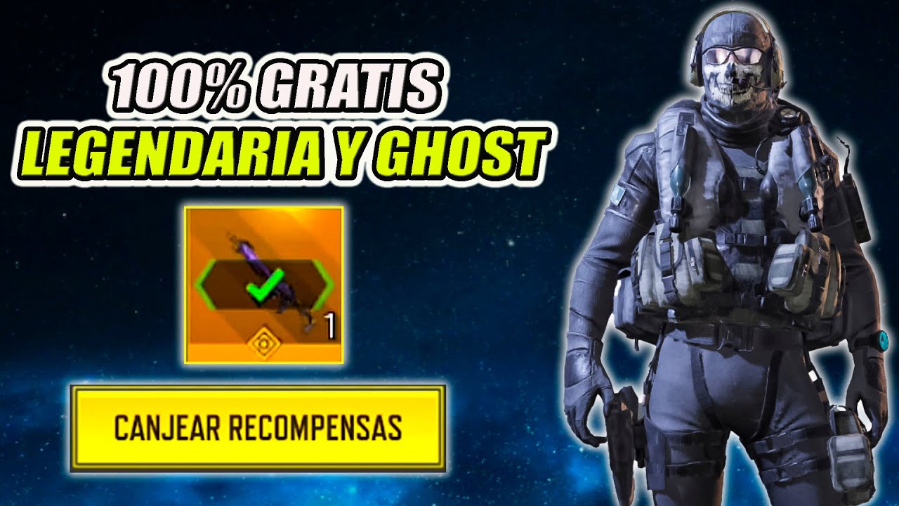 *100% GRATIS* GHOST - STEALTH CON ARMA LEGENDARIA Y RECOMPENSAS COD MOBILE | AGRADECIMIENTO ...