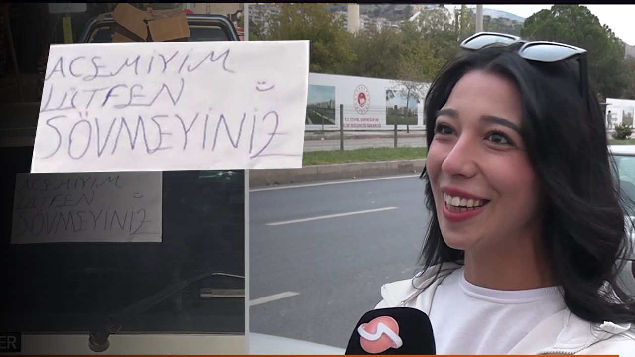 Acemi Şoför Aracının Arkasına Astığı Yazıyla Farkındalık Oluşturdu - YouTube