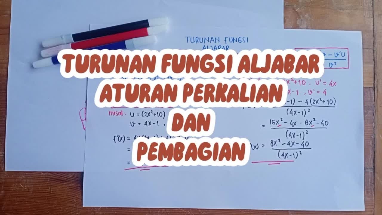 Turunan Fungsi Aljabar || Aturan Perkalian dan Pembagian - YouTube