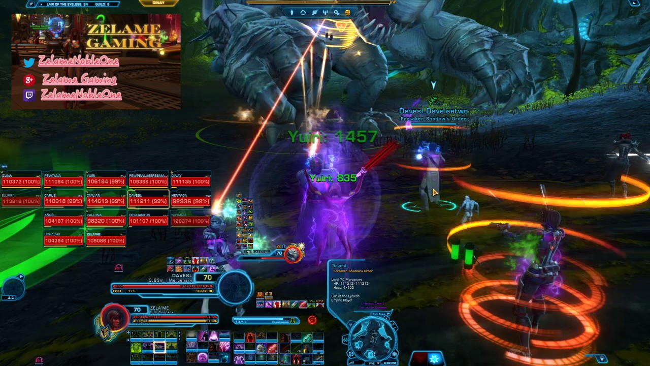 SWTOR: Lair of The Eyeless Operation (Veteran) 16m - YouTube