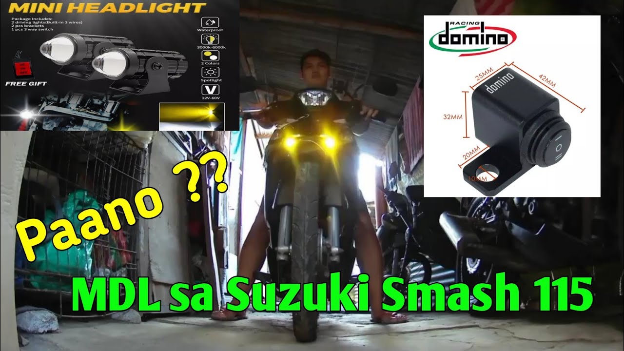 How to Install Mini Driving light in Suzuki Smash 115 | Tutorial and ...