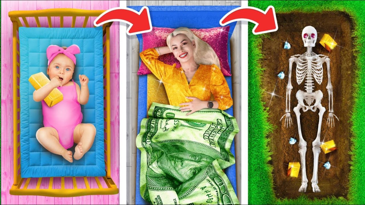 Une Fille Giga Riche de la Naissance à la Mort - YouTube