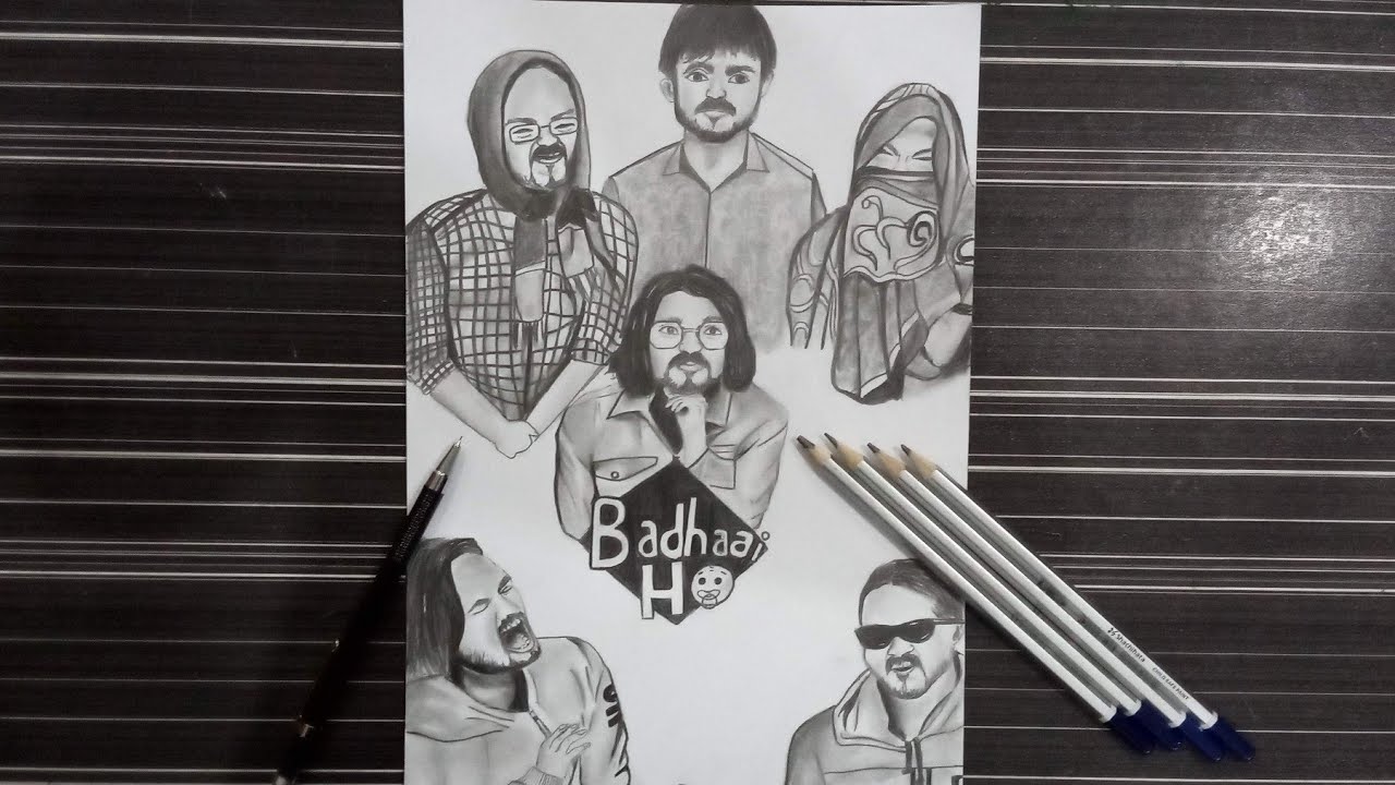 Drawing Bhuvan Bam all characters - YouTube