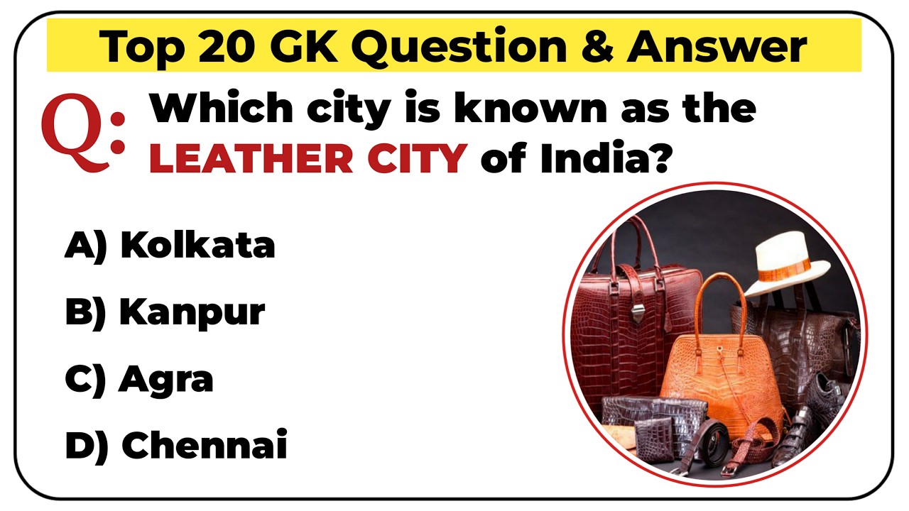 20 Most Important GK | GK Questions and Answers in English | Multiple ...