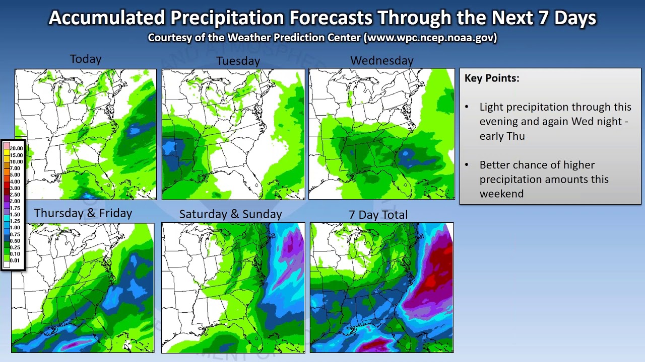 NWS Raleigh Weekly Briefing for Central NC, valid through Feb 2, 2020 ...