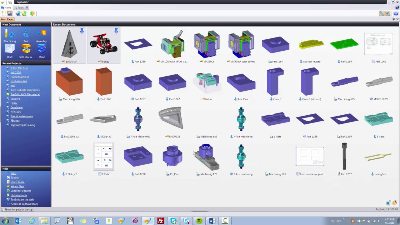 Create project with a project template in TopSolid 7 - YouTube
