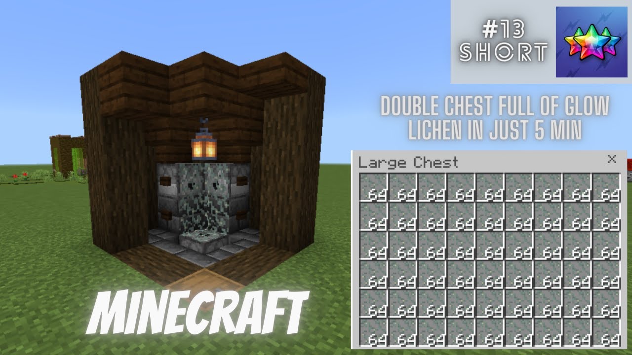 ||Minecraft||Best way to farm glow lichen| 1.18+ | - YouTube