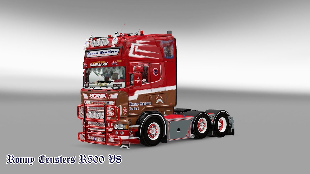 Euro Truck Simulator 2 # Scania Ronny Ceusters NightFlyer III R500 V8 ...