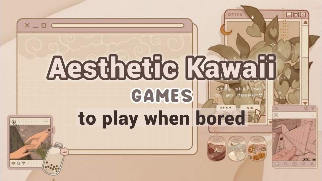 10 aesthetic games to play when bored || offline and online games to ...